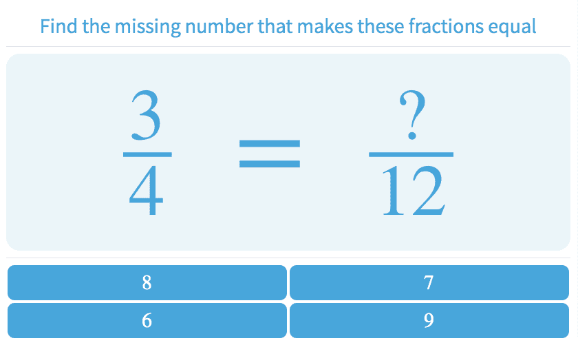 Fractions Practice With Math Games